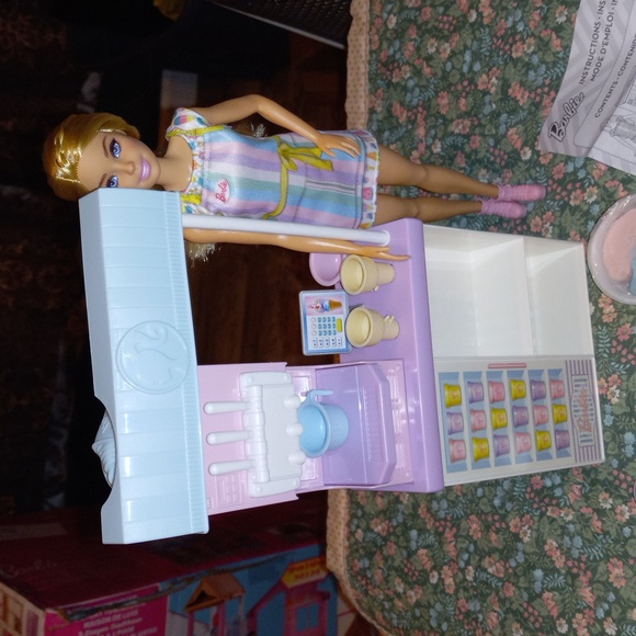 Barbie | Toys | Play Dough Ice Cream Shop Barbie Playset | Poshmark